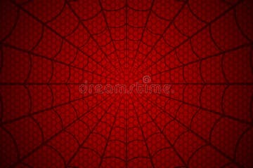 Spider Web. Cobweb on Red Background. Vector Illustration Stock Vector ...