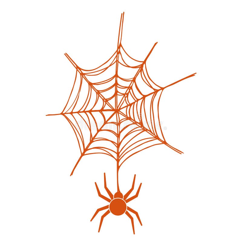 Halloween Spider Illustration Stock Vector - Illustration of spooky ...