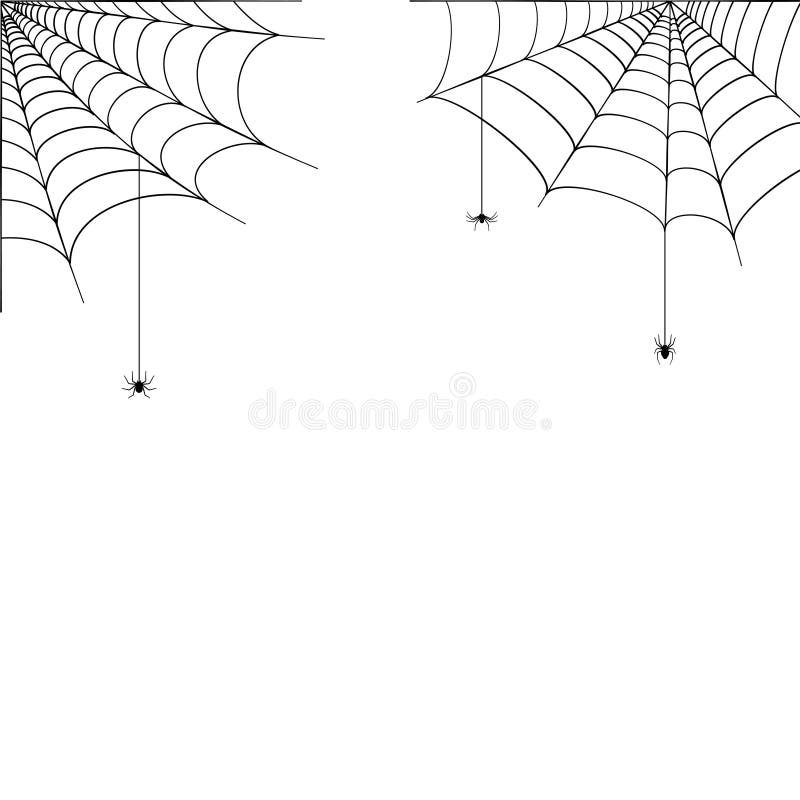Corner Spider Web Template