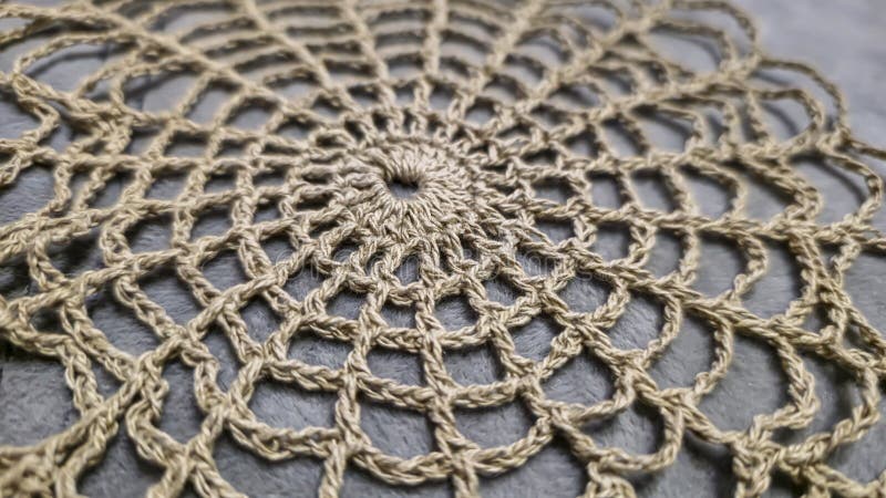 Spider Web Crochet Pattern for Napkins and Tablecloths. Handmade Stock ...