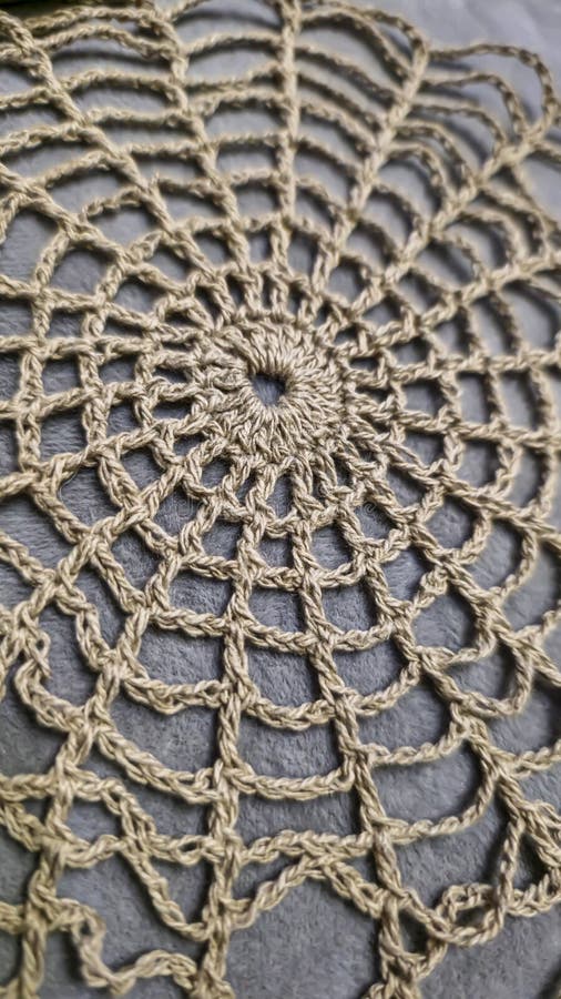 Spider Web Crochet Pattern for Napkins and Tablecloths. Handmade Stock ...