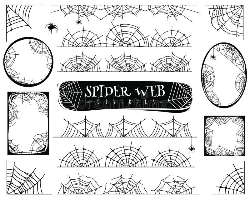 Spider Web Borders Clip Art