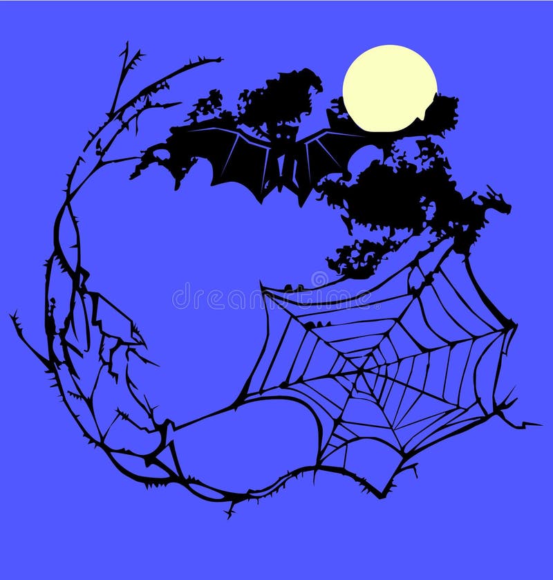 Spider web frame stock vector. Illustration of nature - 6519976