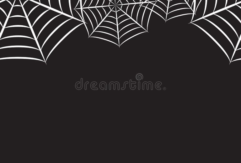 Spider Web Horizontal Repeating Reverse Background 1 Stock Vector ...