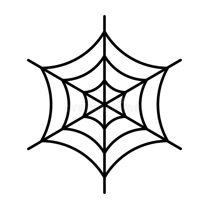 Spider Web Icon Vector Design Template Stock Illustration ...