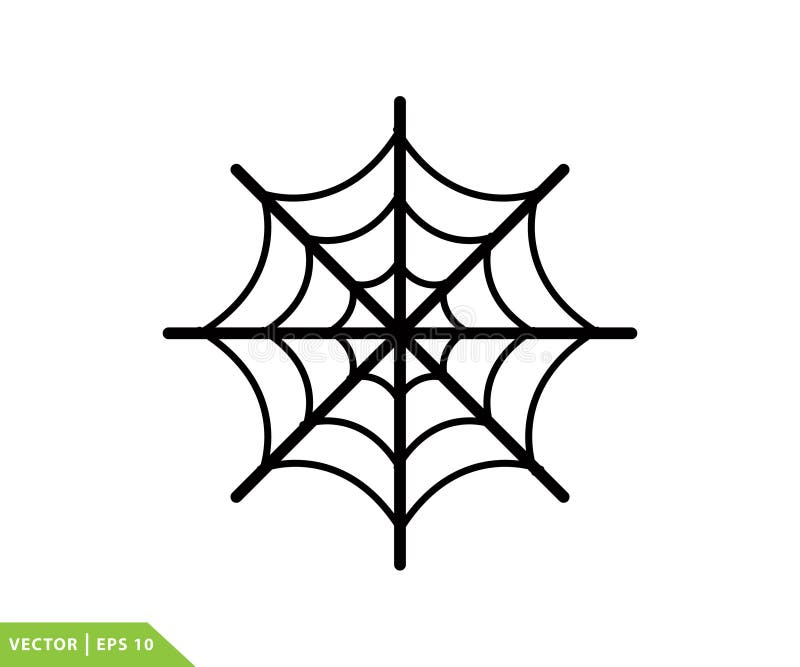 Spider Web Icon Vector Logo Design Template Stock Vector - Illustration ...