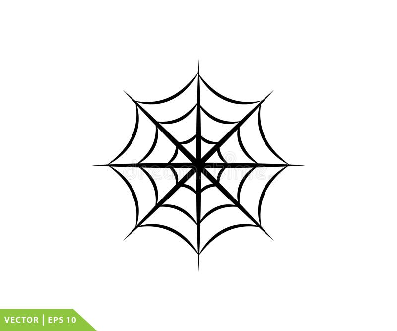Spider Web Icon Vector Logo Design Template Stock Vector - Illustration ...