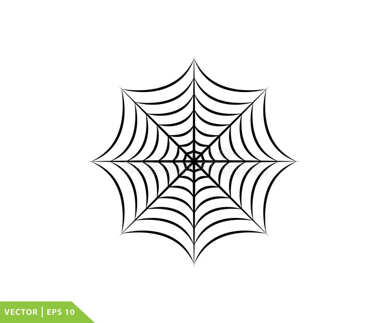 Spider Web Icon Vector Logo Design Template Stock Vector - Illustration ...