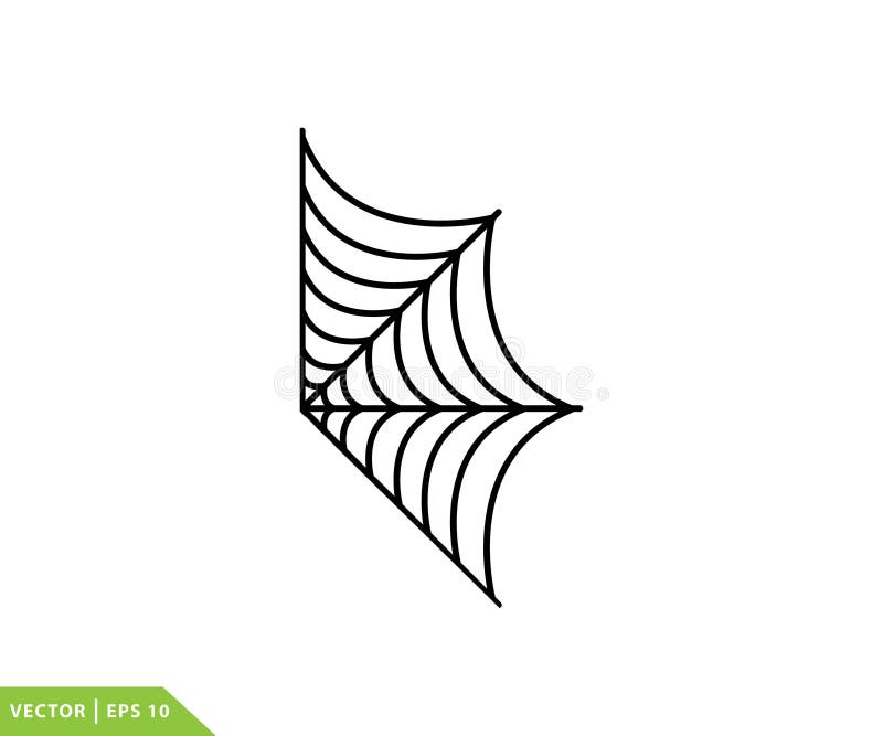 Spider Web Icon Vector Logo Design Template Stock Vector - Illustration ...