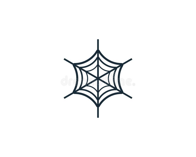 Spider Web Icon Vector Logo Template Illustration Design Stock Vector ...
