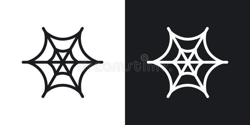 Spider web icon stock vector. Illustration of isolated - 341277863