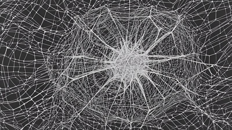 Spider Web Like Pattern Makeing a Ball of Web in the Center Stock ...