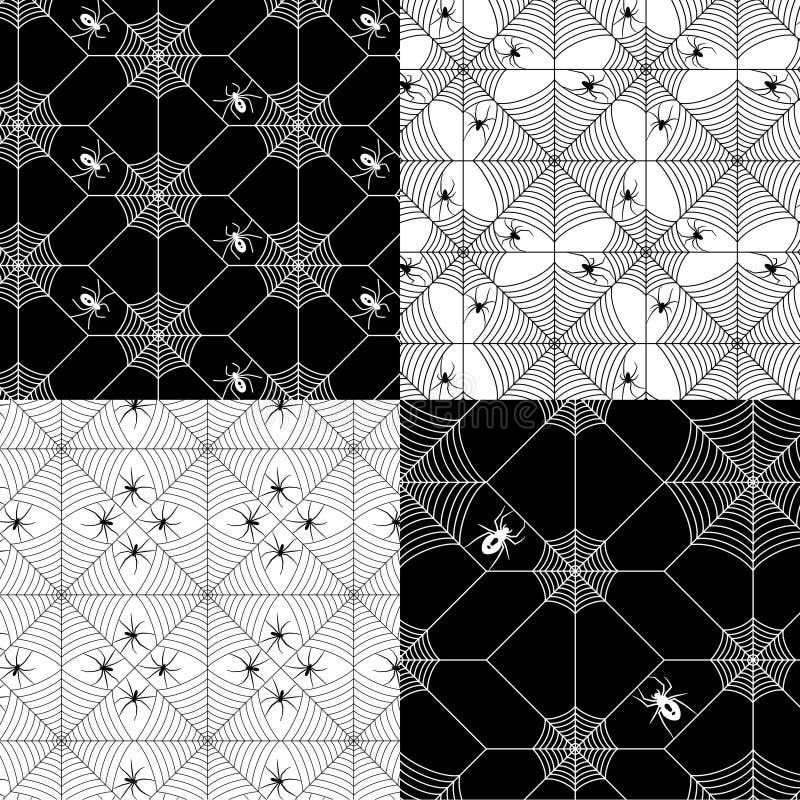 Spider Web Network Patterns Stock Vector - Illustration of decoration ...