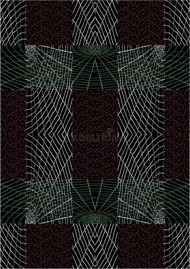 Spider Web Repeat Pattern stock illustration. Illustration of abstract ...