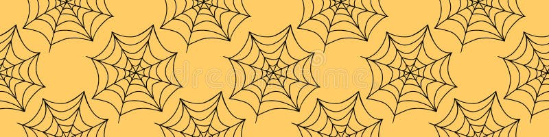 Spider Web Seamless Pattern. Vector Illustration Isolated Stock Vector ...