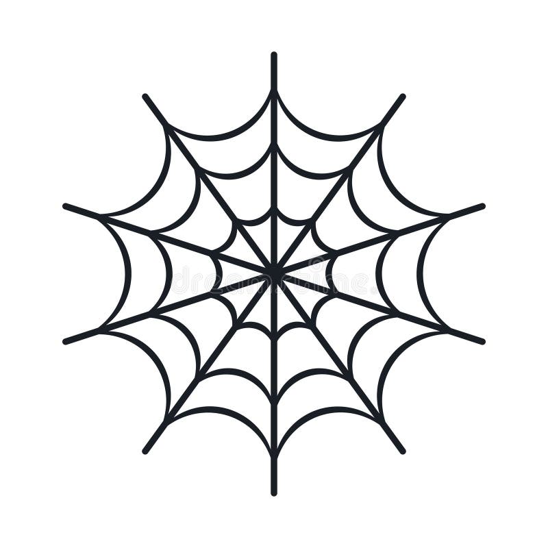 Spider web silhouette stock vector. Illustration of icon - 291796999