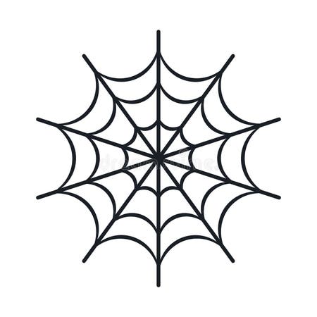 Spider web silhouette stock vector. Illustration of icon - 291796999