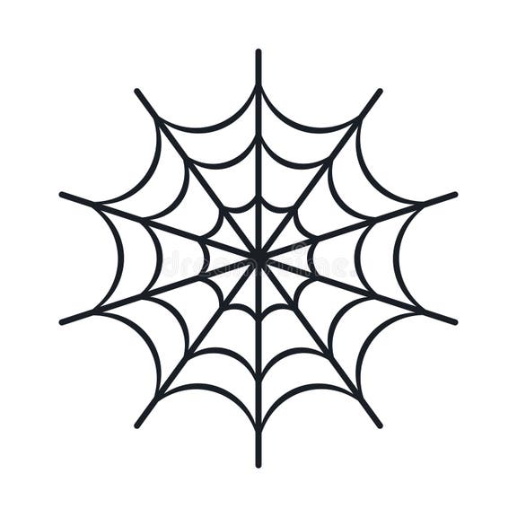 Spider web silhouette stock vector. Illustration of icon - 291796999