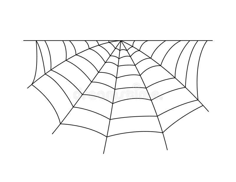 Spider Web, Spiderweb for Halloween Illustration, Spider Web ...