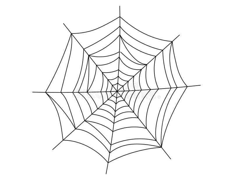 Spider Web, Spiderweb for Halloween Illustration, Spider Web ...