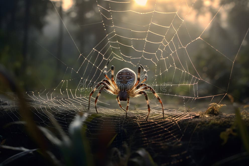 A Spider Web is a Structure Created by Spiders Stock Illustration ...