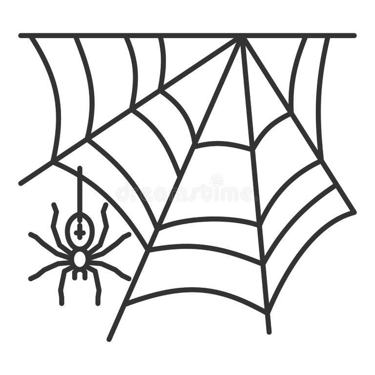 Spider Web Outline Stock Illustrations – 8,353 Spider Web Outline Stock ...