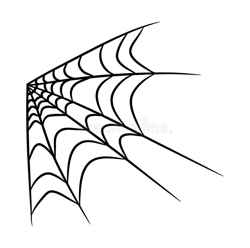 Halloween Corner Spider Web, Cobweb Symbol, Icon Set. Vector ...