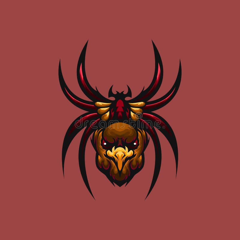 Spiders stock vector. Illustration of logo, freedom - 256560166