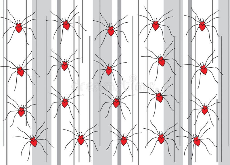 Spiders in love stock vector. Illustration of design, 14th - 7936943