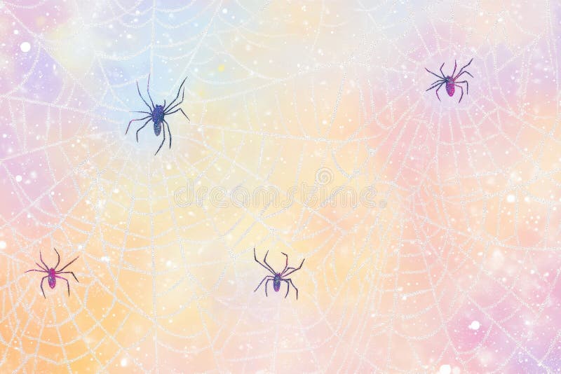 Spiders on Webs stock illustration. Illustration of artwork - 342130960