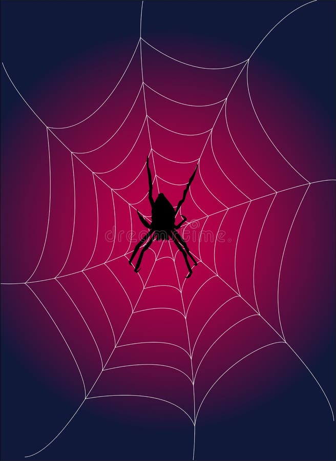 Spiderweb stock vector. Illustration of spider, snare, dislike - 302810