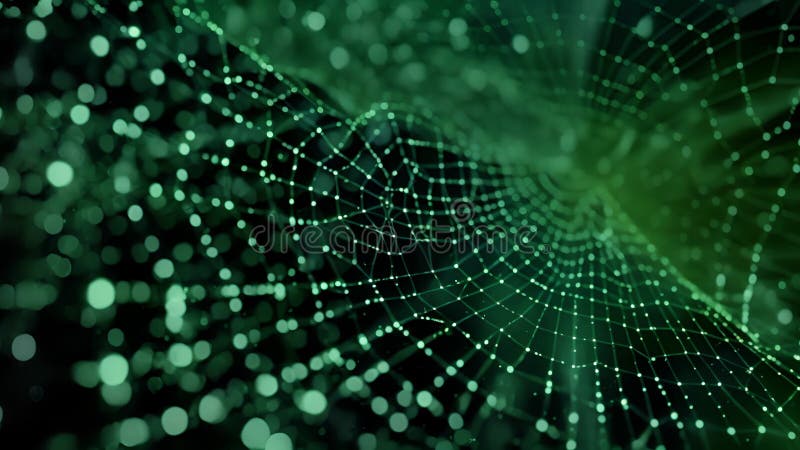 A Spiderweb With Each Thread Representing A Different Data Point And The Algorithm Working