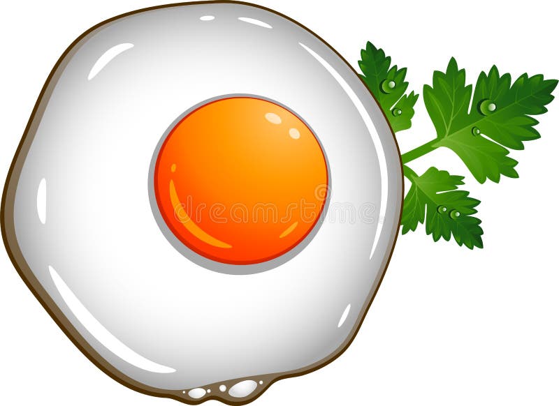 Spiegelei vektor abbildung. Illustration von mahlzeit - 7706339