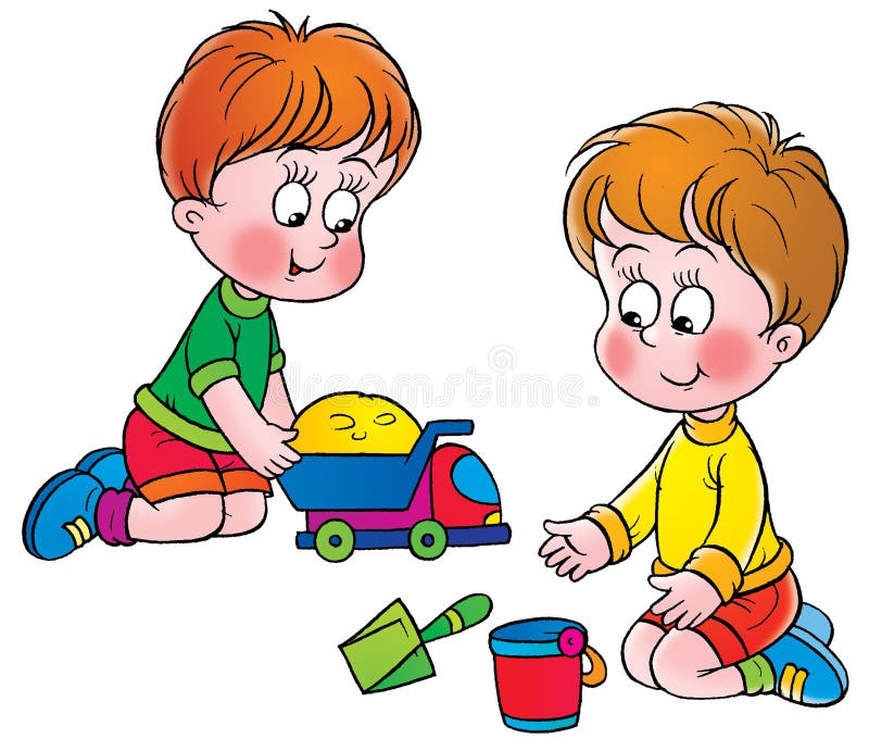 Spiel stock abbildung. Illustration von kindheit, karikatur - 2967704