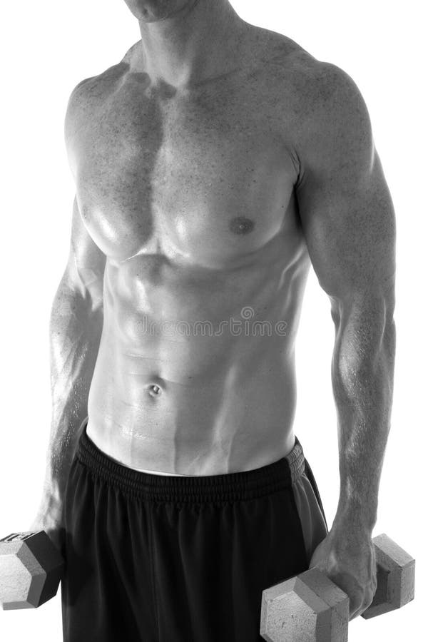 Het Concept Van De Geschiktheid Spier En Sexy Torso Van De Jonge Mens ...