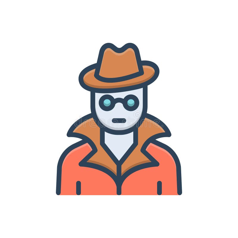 Color Illustration Icon for Spies, Spy and Hacker Stock Vector ...