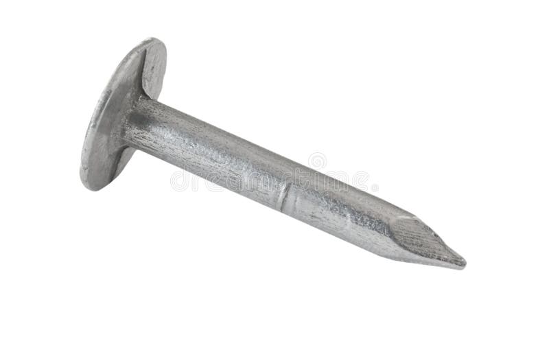 Spijker stock foto. Image of sluit, geïsoleerd, ijzer - 15784424