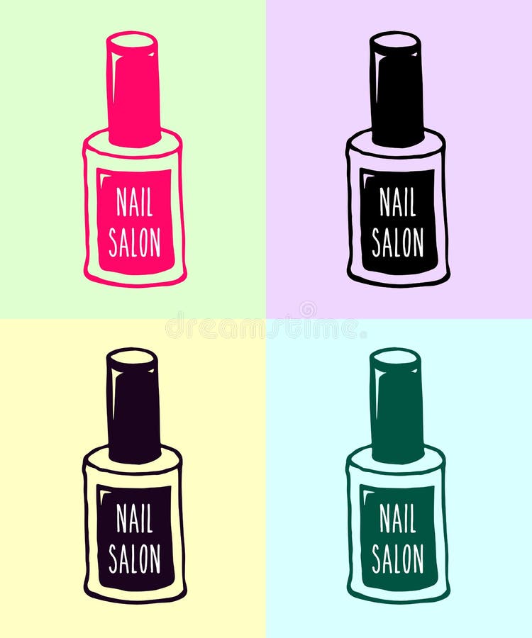 Spika salongen Logo Vector vektor illustrationer. Illustration av ...