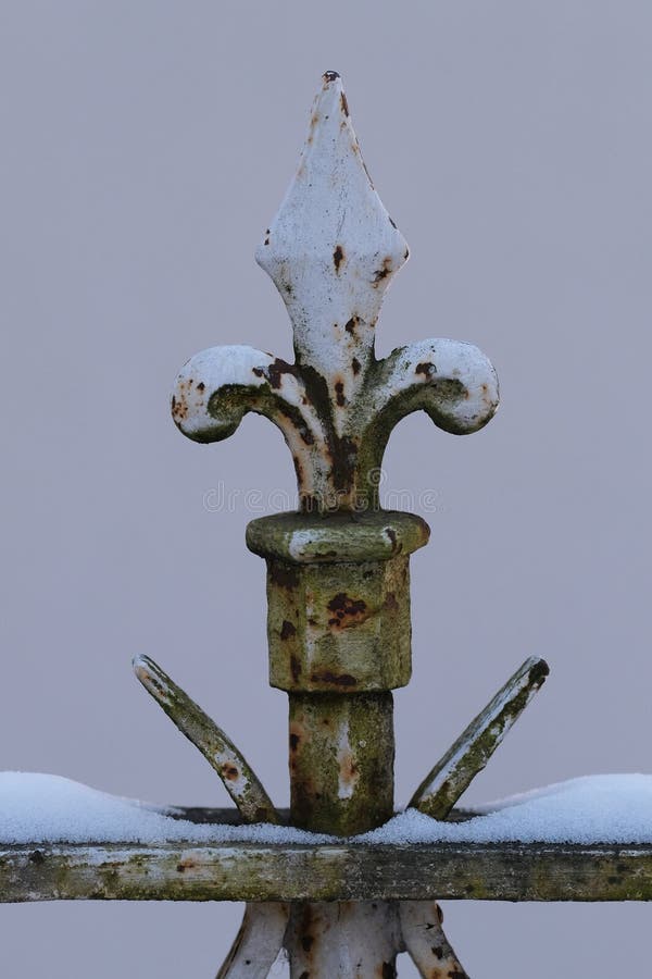 Spike on a fence stock image. Image of barrier, ornament - 362333479