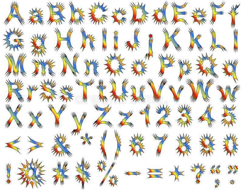 Alphabet stock illustration. Illustration of letters, happy - 511163