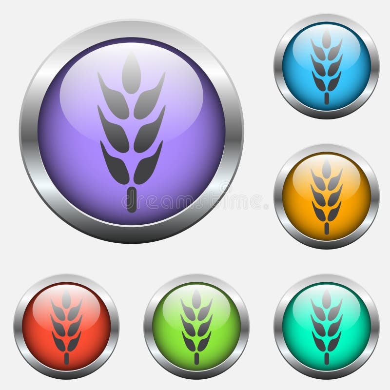 Spike glass buttons stock illustration. Illustration of spike - 239791024