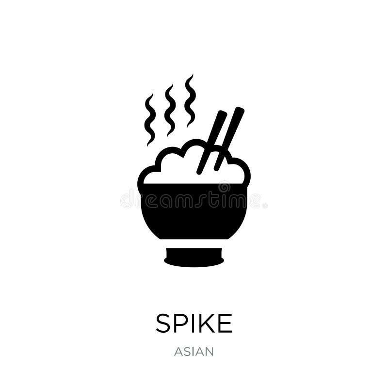 Spike Icon in Trendy Design Style. Spike Icon Isolated on White ...