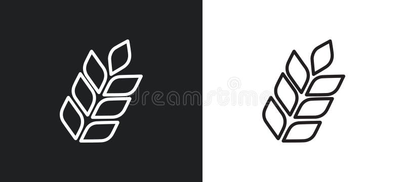 Spike Outline Icon in White and Black Colors. Spike Flat Vector Icon ...