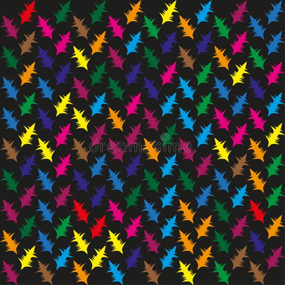 Spike Pattern Icons. Colorful Vector Symbols. Angular Line Shapes ...