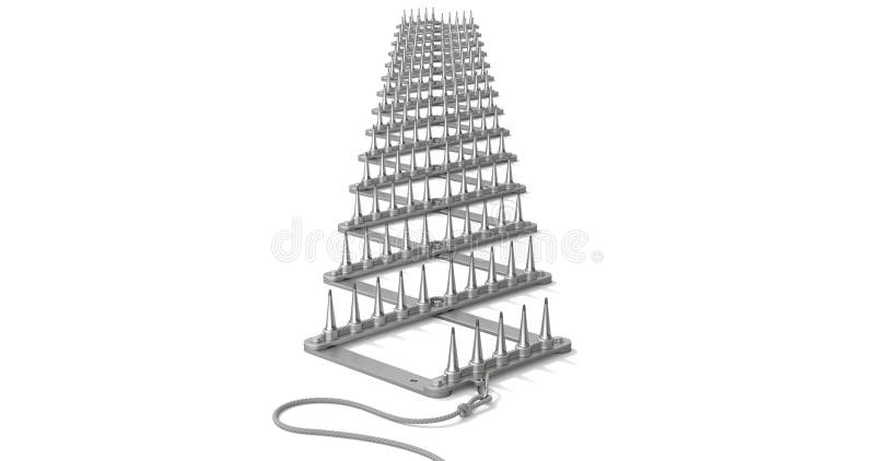 Spike Strip Scissor Mechanism Animation from Back View Stock Footage ...