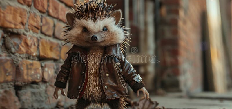 Spike Tacular Ensemble, Fashio Forward Hedgehog in Striking Outfit ...