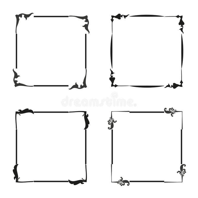 Spiked Arrow Frame. Sharp Graphic Border. Tribal Pointed Shape. Vector ...