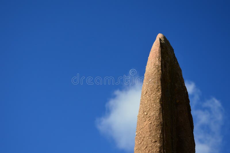 A Spiked Rock in the Blue Sky Stock Photo - Image of france, landscape ...