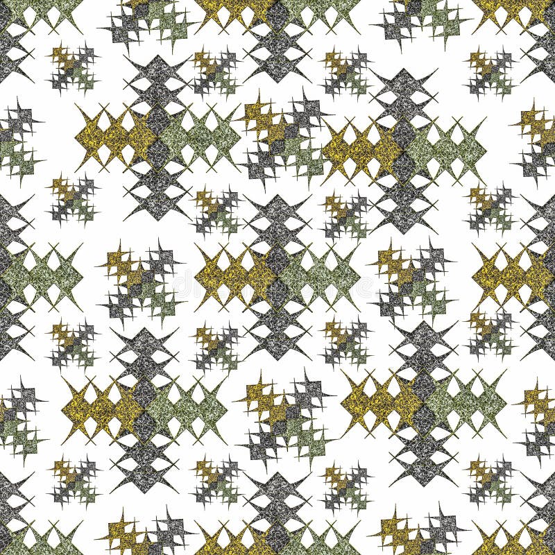 Spiked Seamless Pattern Graphic Artwork Stock Illustration ...