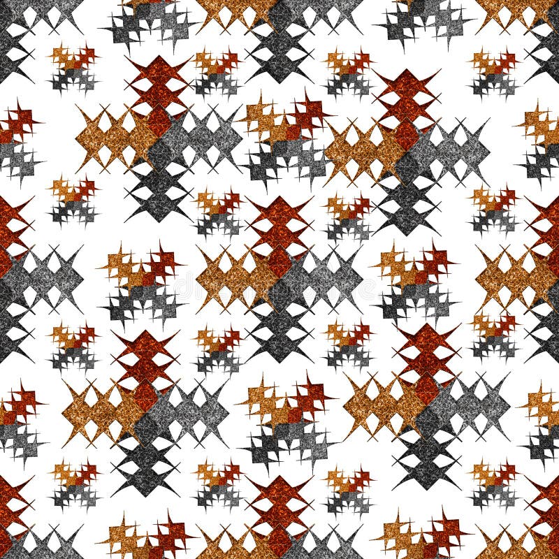 Spiked Seamless Pattern Graphic Artwork Stock Illustration ...